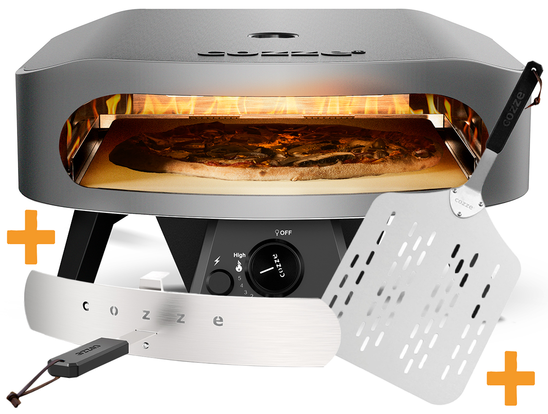 COZZE Pizzaofen Gas CLASSIC 17 Zoll - mit Pizzaschieber